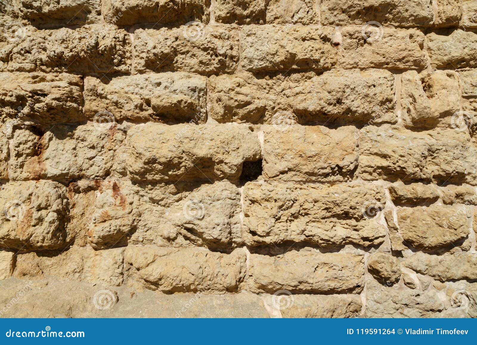View of the Fortress Stone Wall Close-up, Background Texture. Stock ...