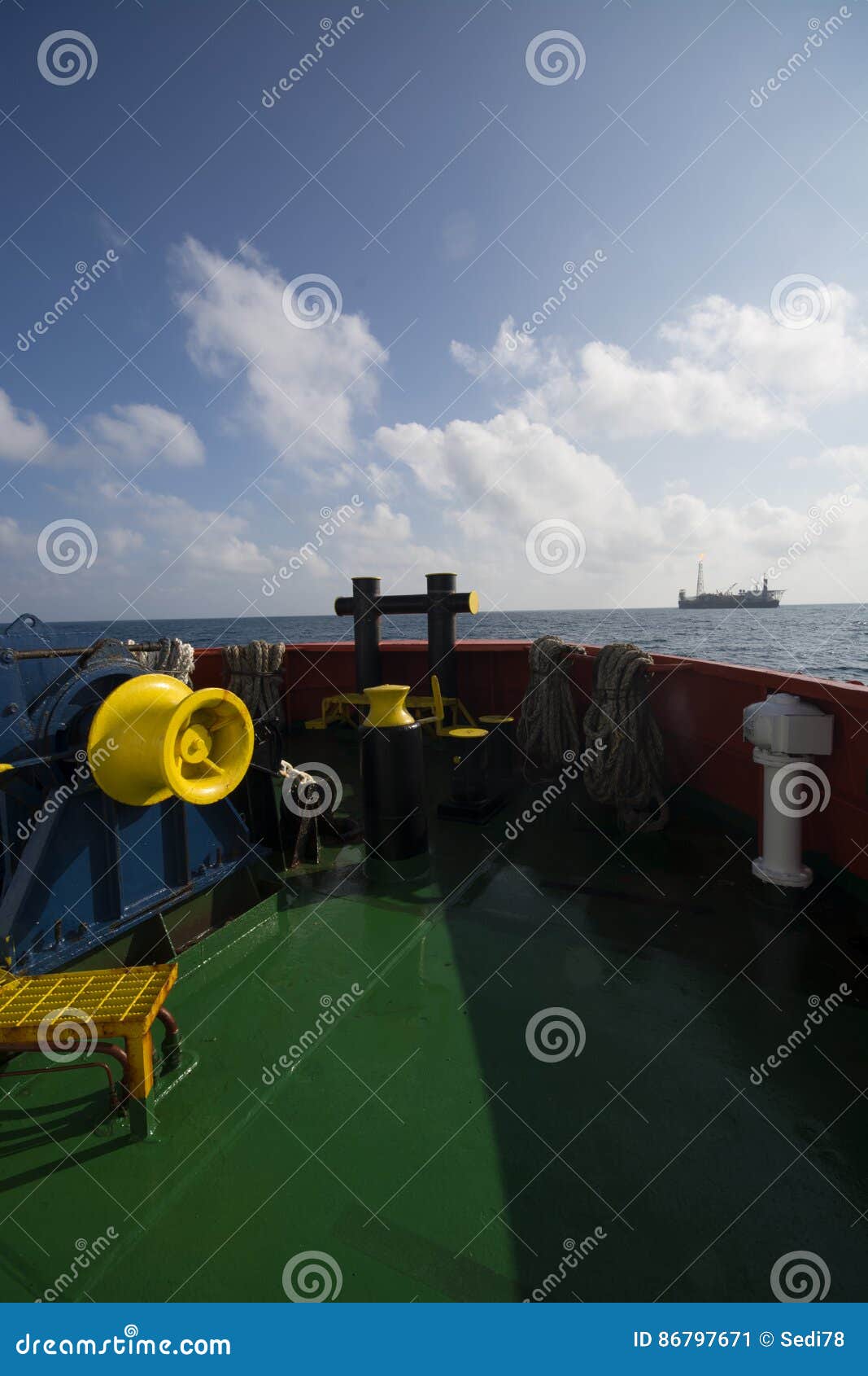 View Forward Vessel during Afternoon Stock Image - Image of petronas ...