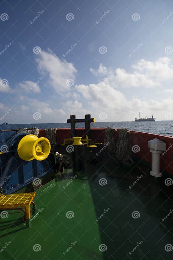 View Forward Vessel during Afternoon Stock Image - Image of petronas ...