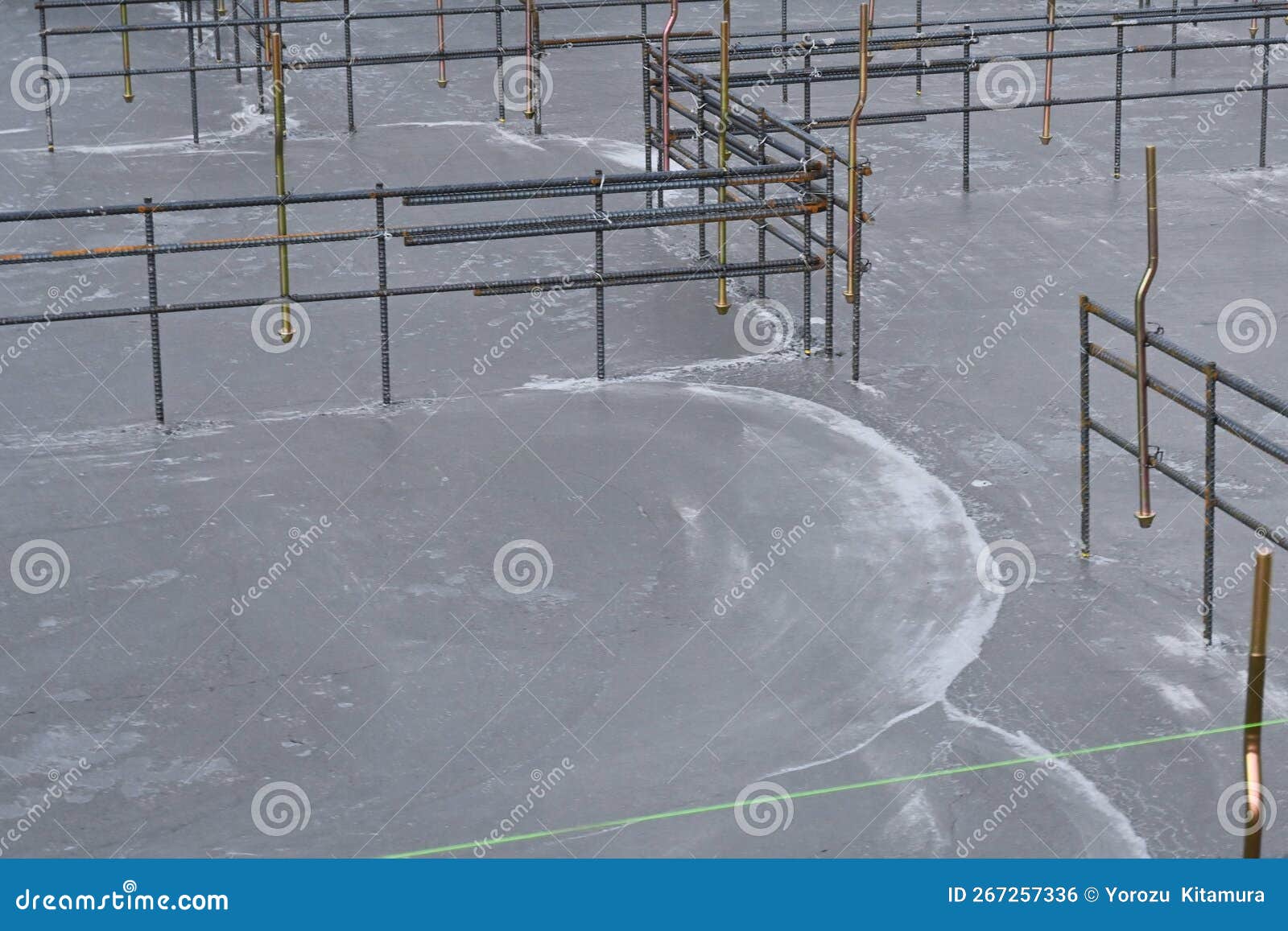 The Foundation Work of Residential Building Construction Site. the ...