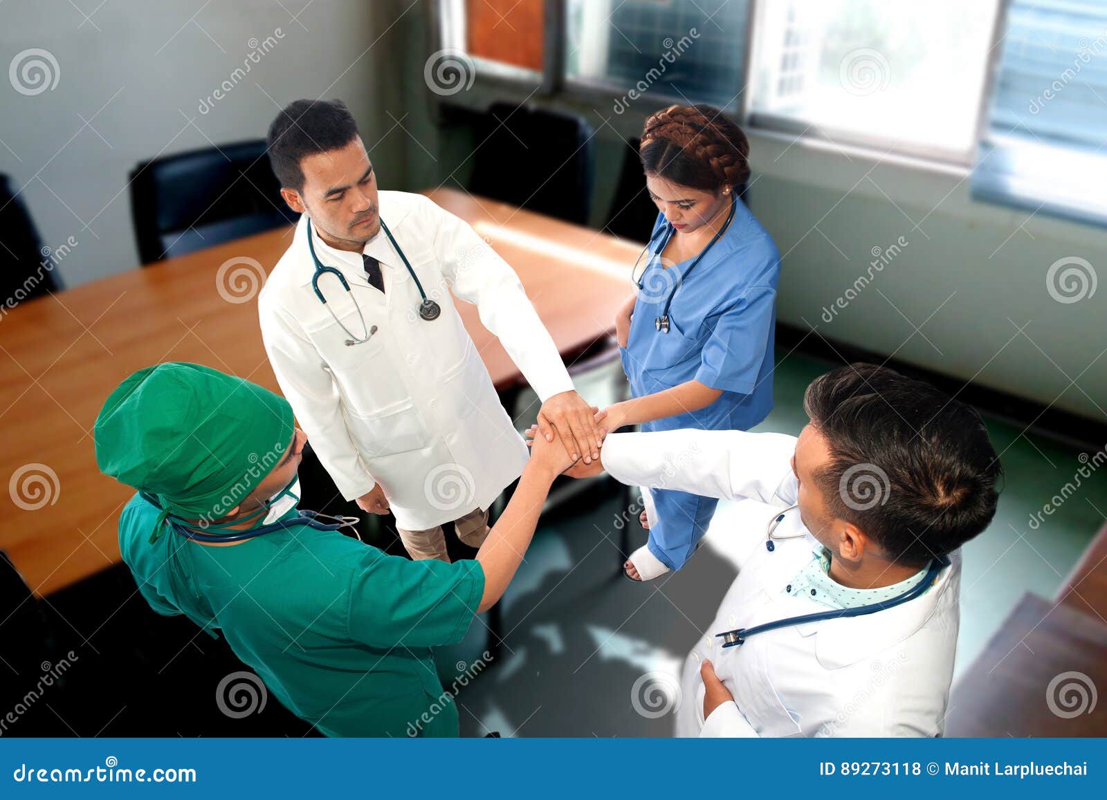 Four Doctors Review MRI Royalty-Free Stock Image | CartoonDealer.com ...
