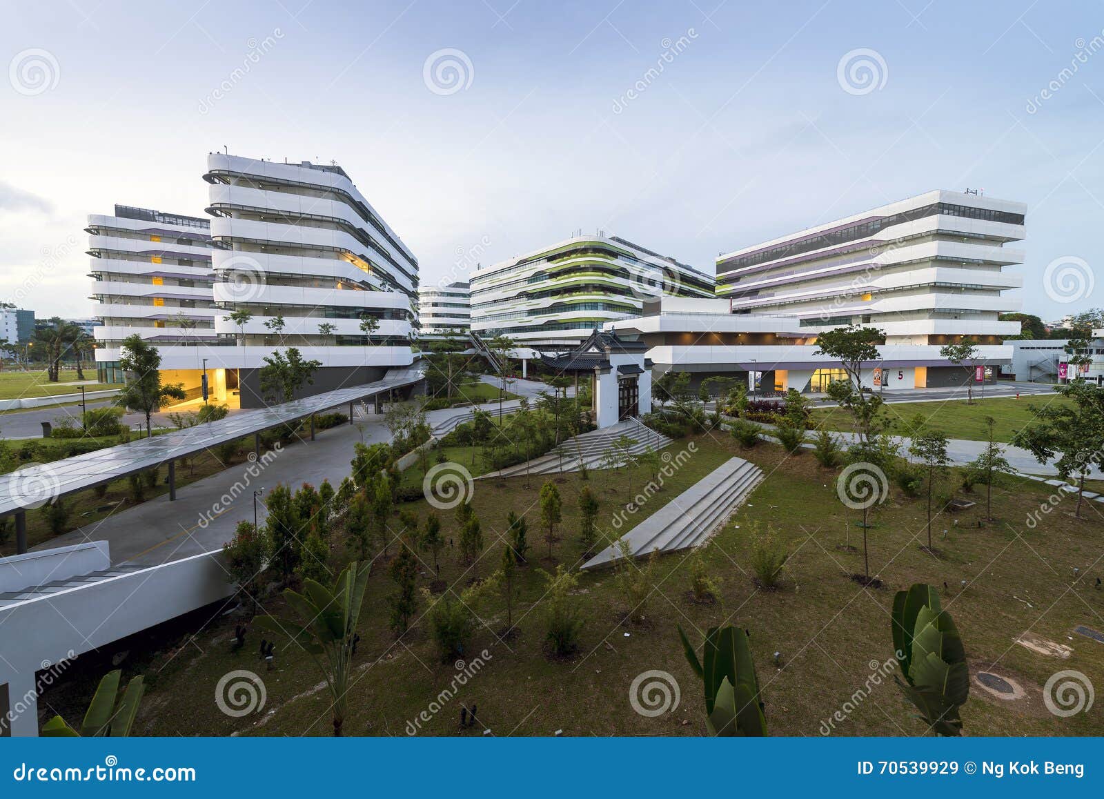 View of Fourth Autonomous University, SUTD Campus in Singapore ...