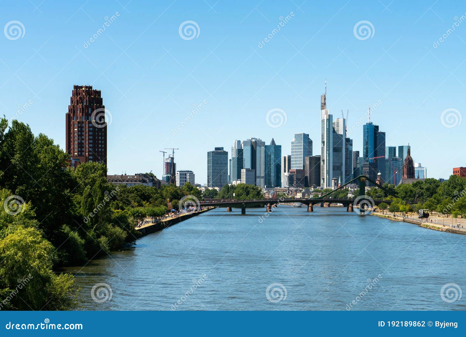 View of Frankfurt am Main Skyline, Germany Editorial Photography ...