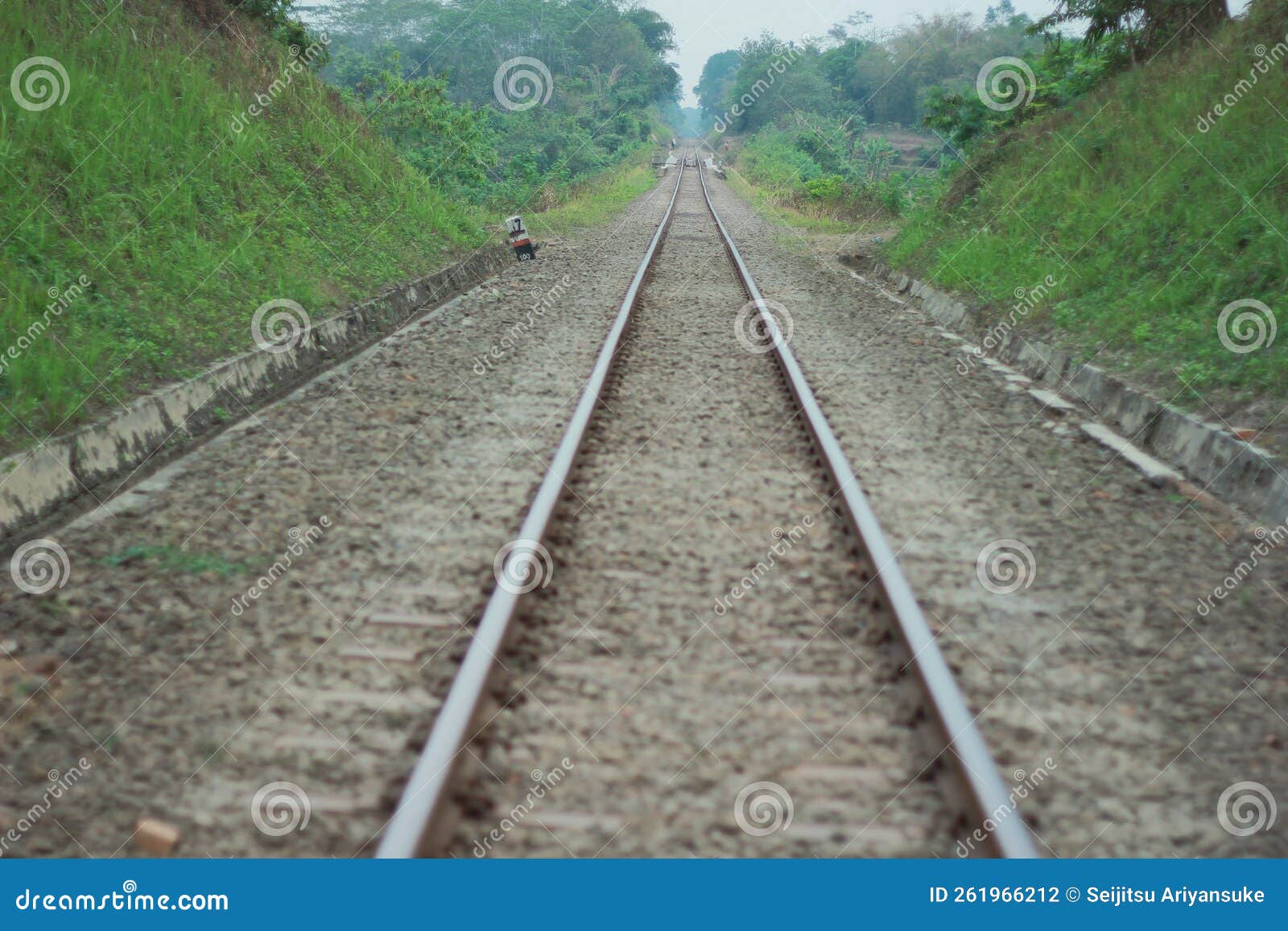 View of a Freight Railroad Track in One of the Areas Stock Photo ...