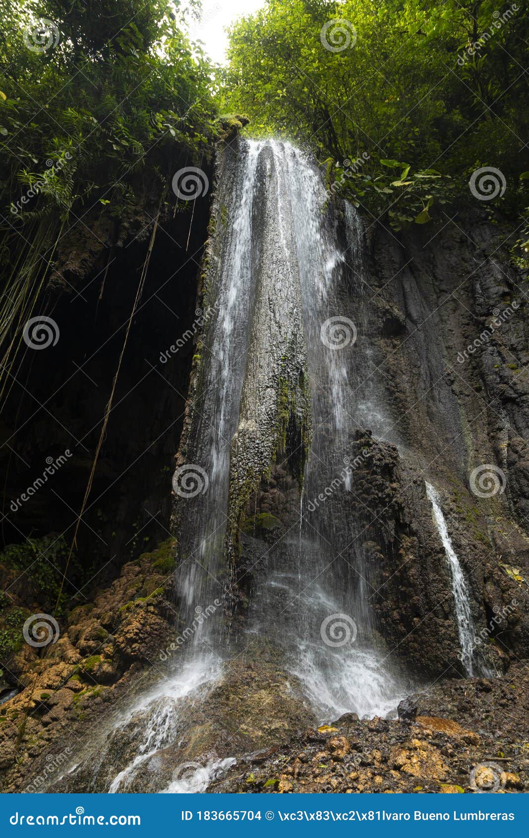 Stream in Sewu Waterfall, in East Java, Indonesia Stock Photo - Image ...