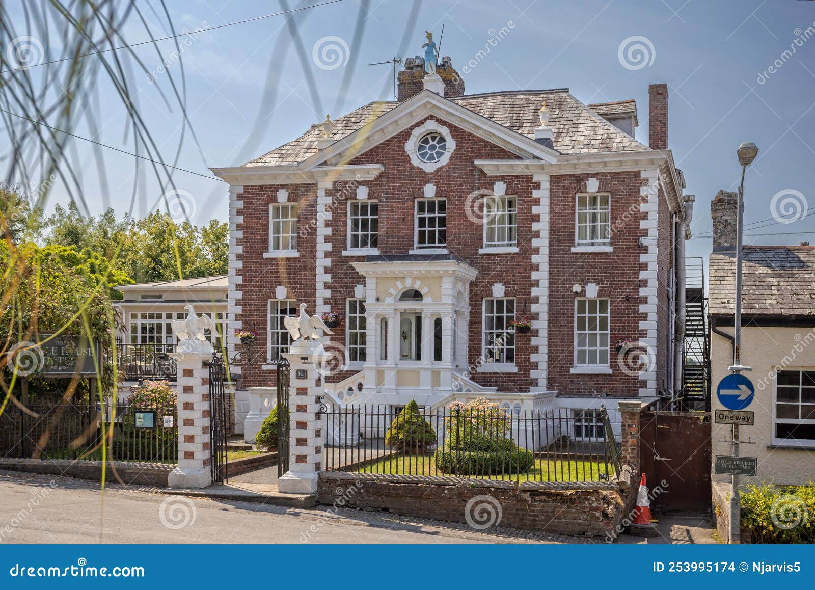View of the Front of the Eagle House Hotel - Georgian Building Built in ...