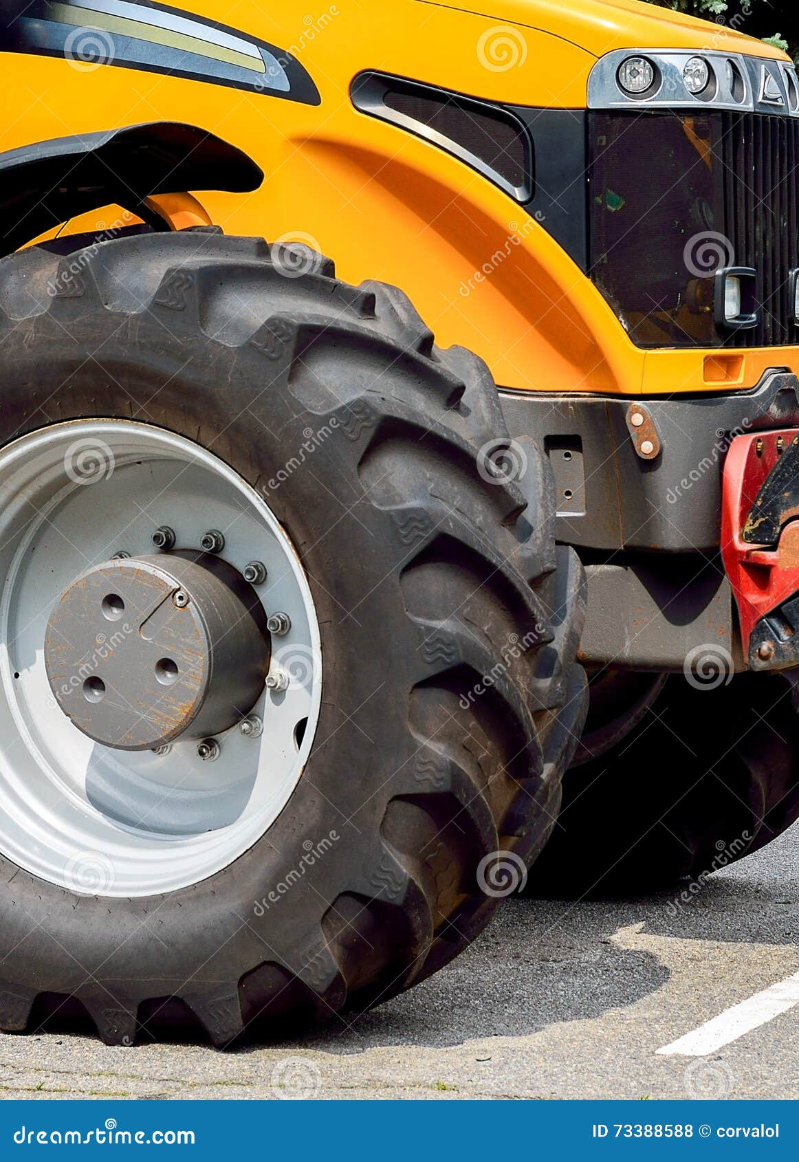 View of the Front of Tractor at an Exhibition. Stock Photo - Image of ...