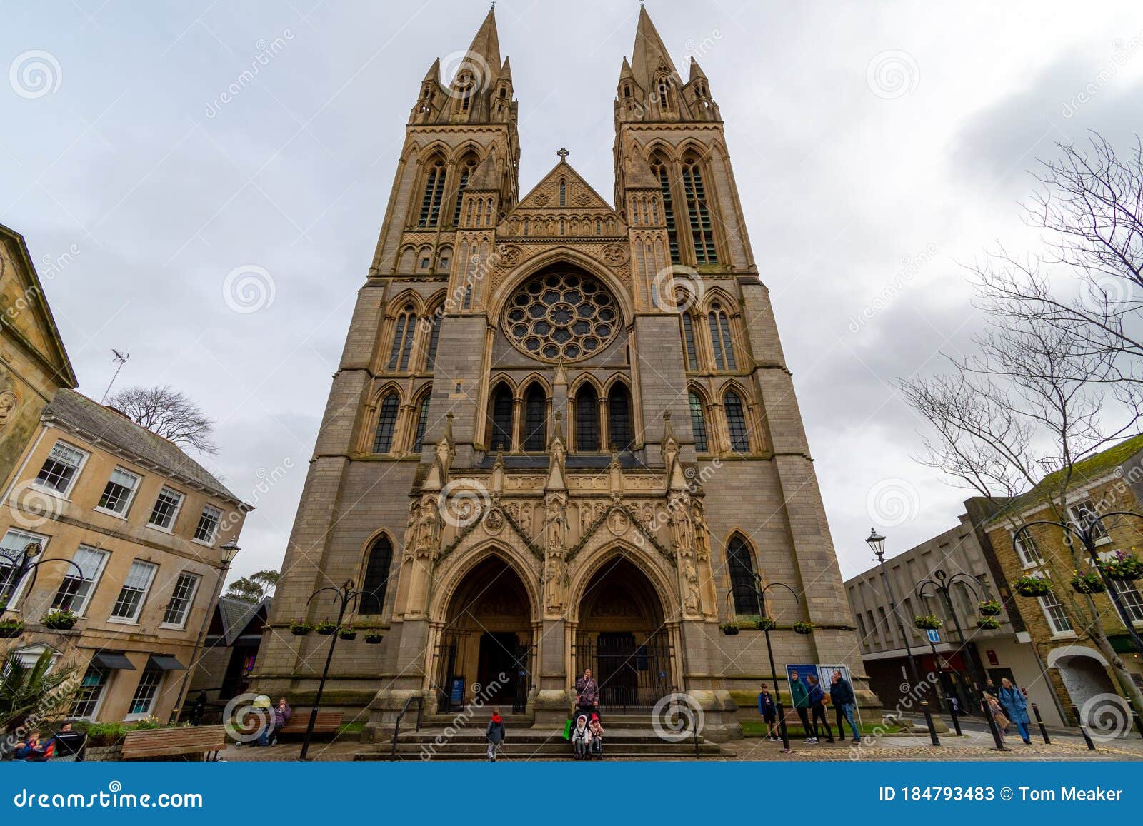 Truro cathedral stock image. Image of city, stained - 184793483