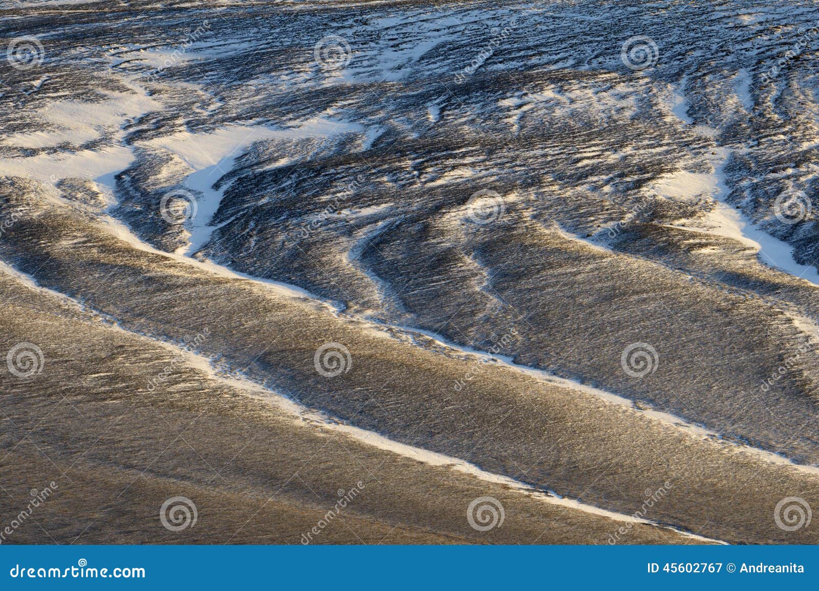 View on a Frozen Volcanic Landscape. Stock Image - Image of form ...