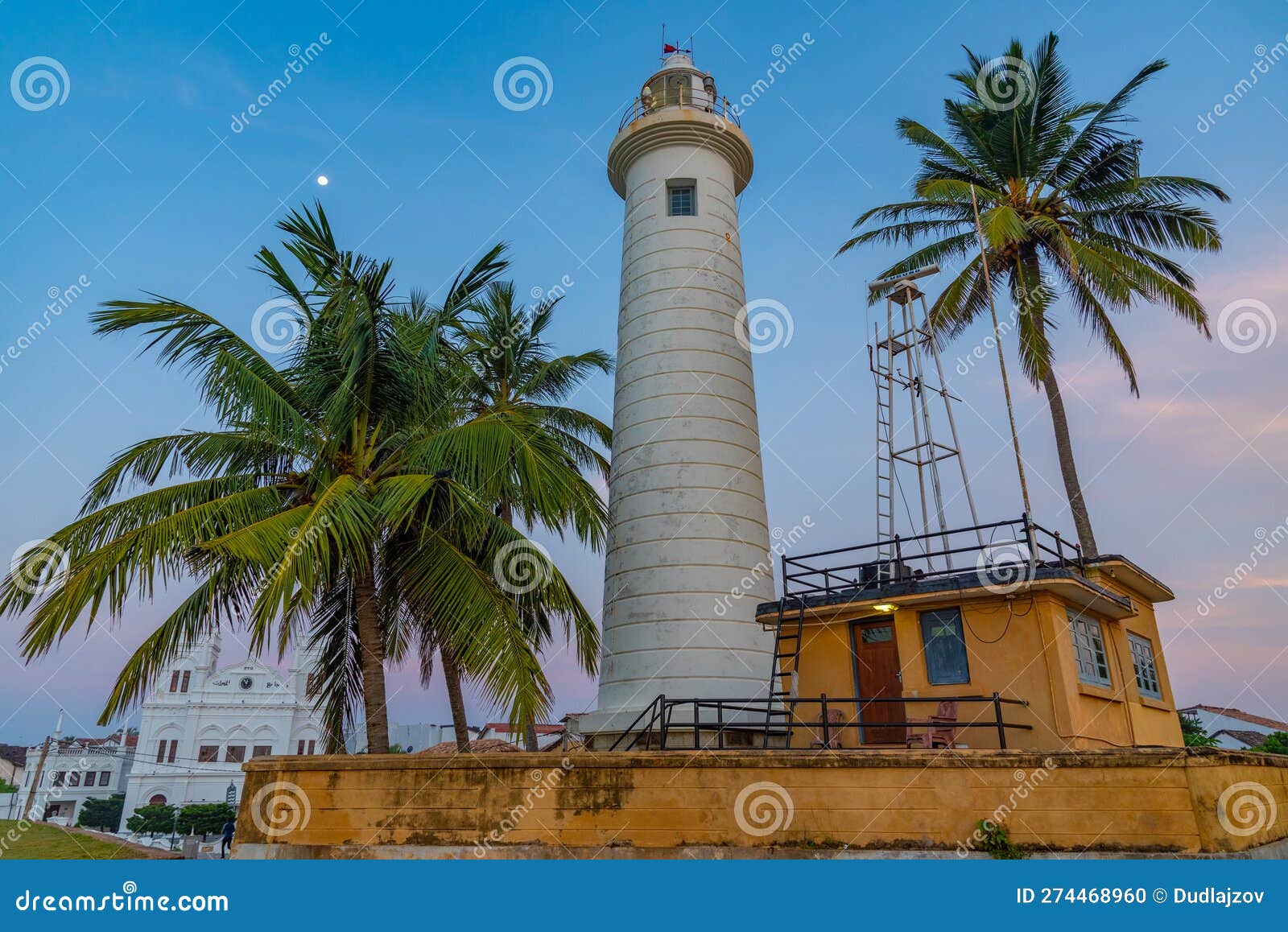 View of the Galle Lighthouse in Sri Lanka Stock Photo - Image of ...