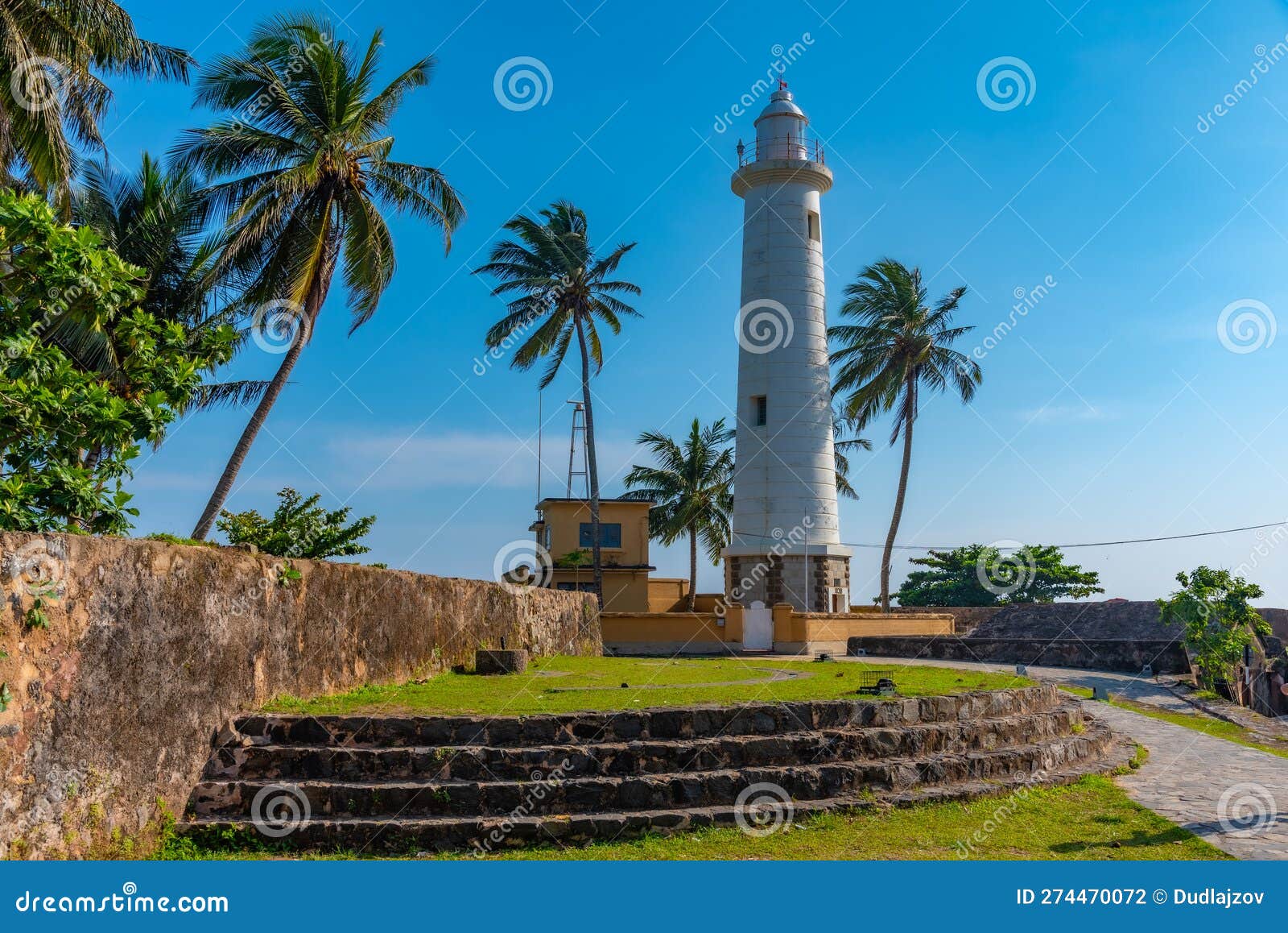 View of the Galle Lighthouse in Sri Lanka Stock Photo - Image of ceylon ...
