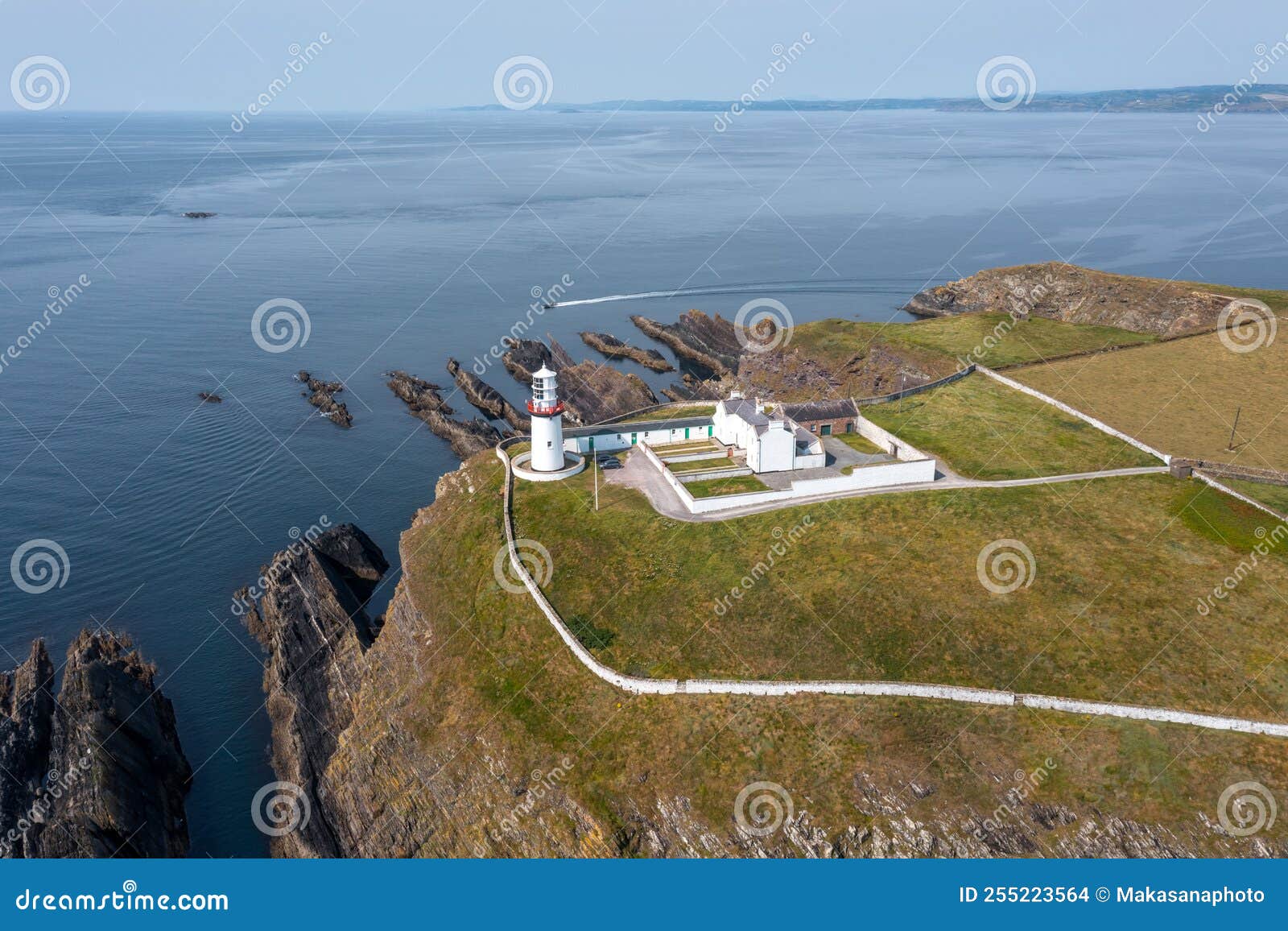 View of the Galley Head Lighthouse in County Cork Stock Photo - Image ...