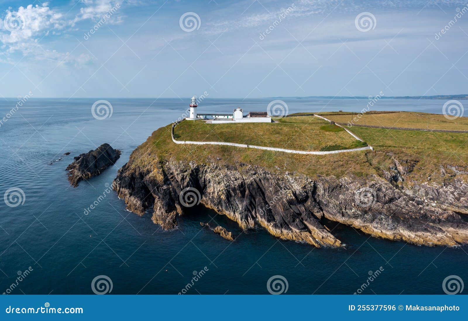 View of the Galley Head Lighthouse in County Cork Stock Photo - Image ...