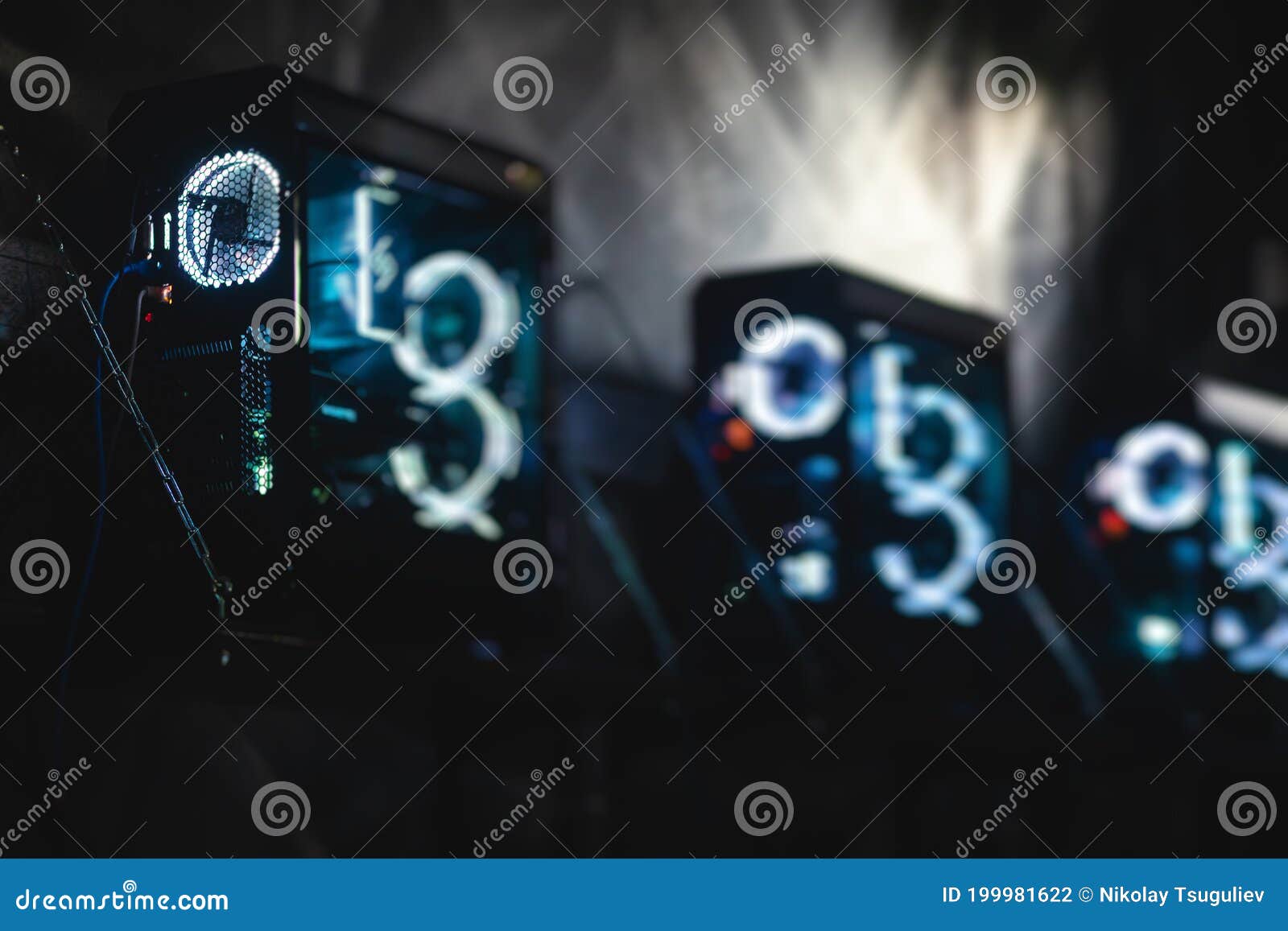 View of Gaming PC with Rgb Led Lights, Powerful High End Personal ...