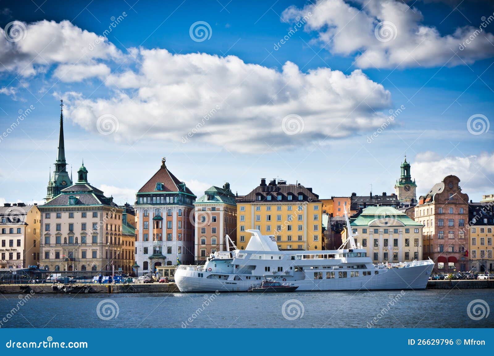 View of Gamla Stan, Old City Stokholm Stock Photo - Image of city ...