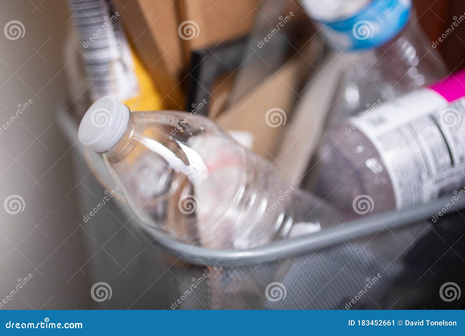 Water bottle trash stock image. Image of land, away - 183452661