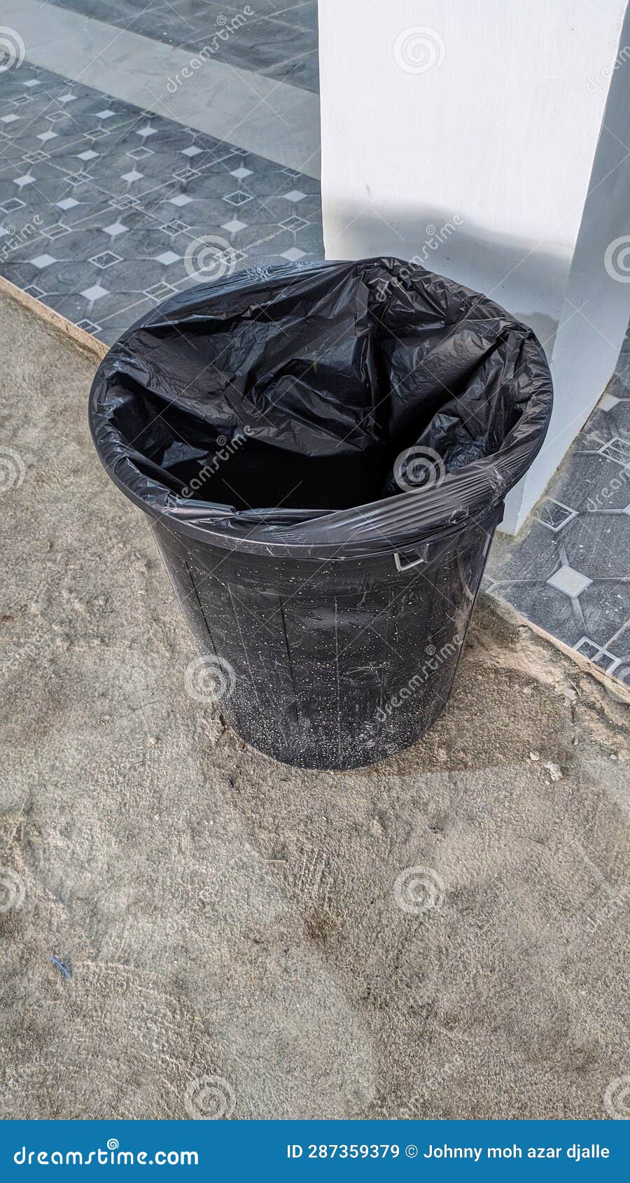 View of Garbage Can in the School Stock Image - Image of school, view ...