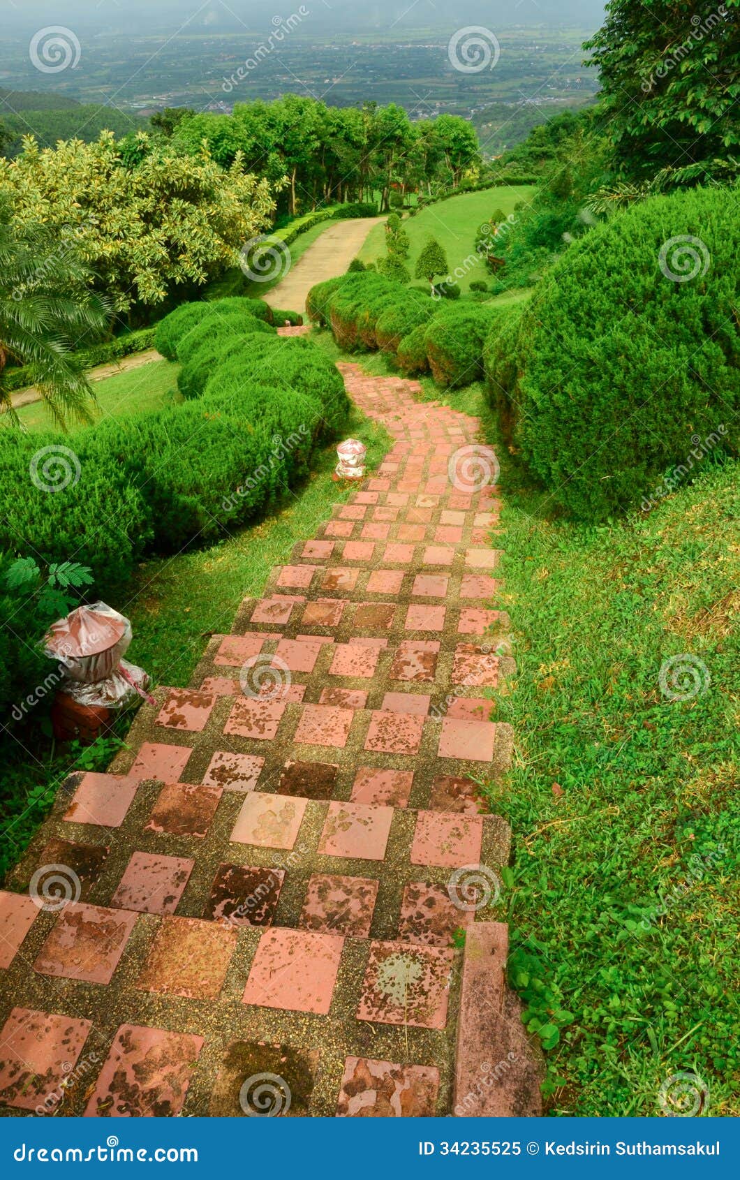View of Garden Park,Pathway in Park Stock Image - Image of gardening ...