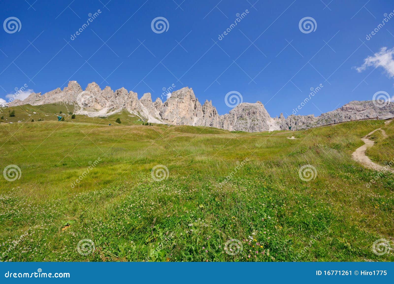 View from Gardena Pass - Dolomites, Italy Stock Image - Image of nature ...