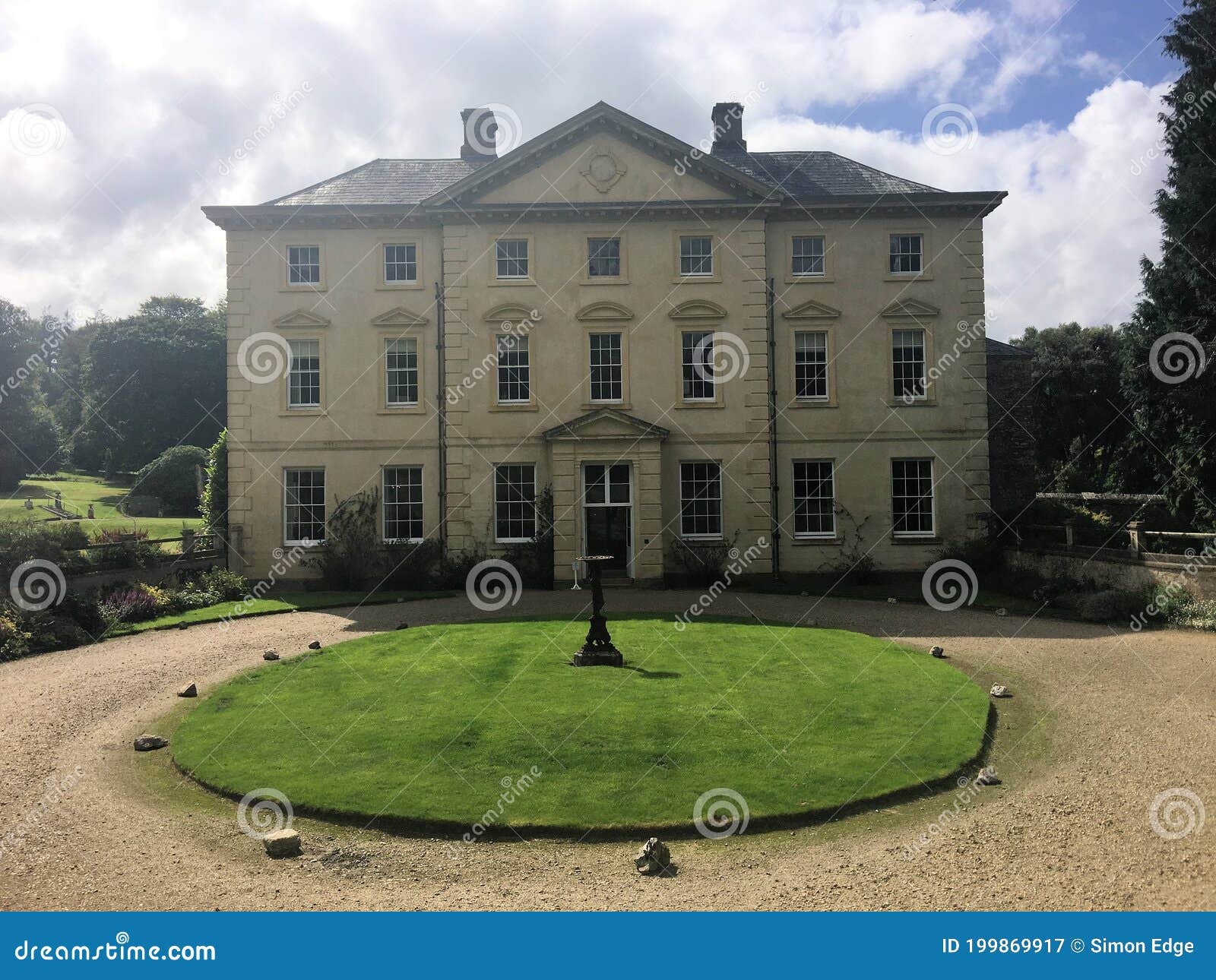 A View of the Gardens at Pencarrow House Stock Image - Image of outdoor ...