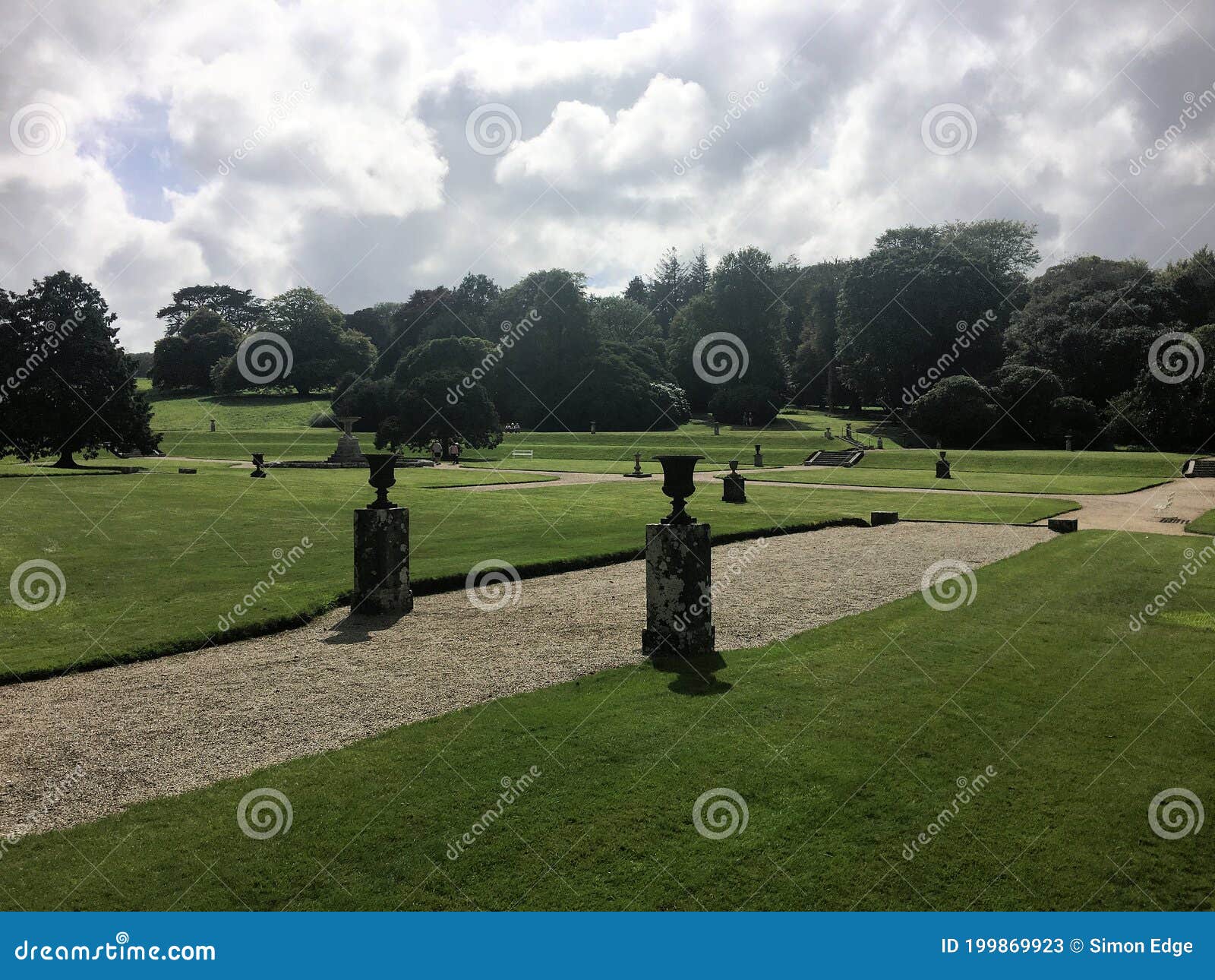 A View of the Gardens at Pencarrow House Stock Image - Image of nature ...