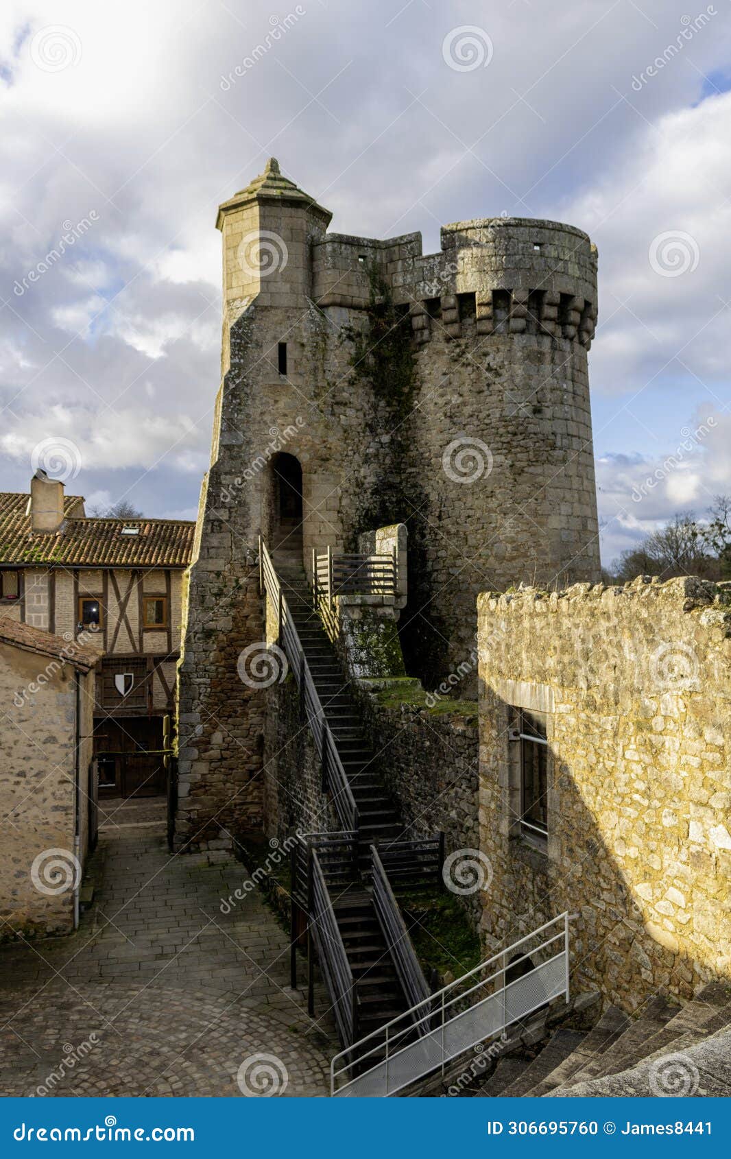 View of Gate in Parthenay, France Stock Photo - Image of tourism ...