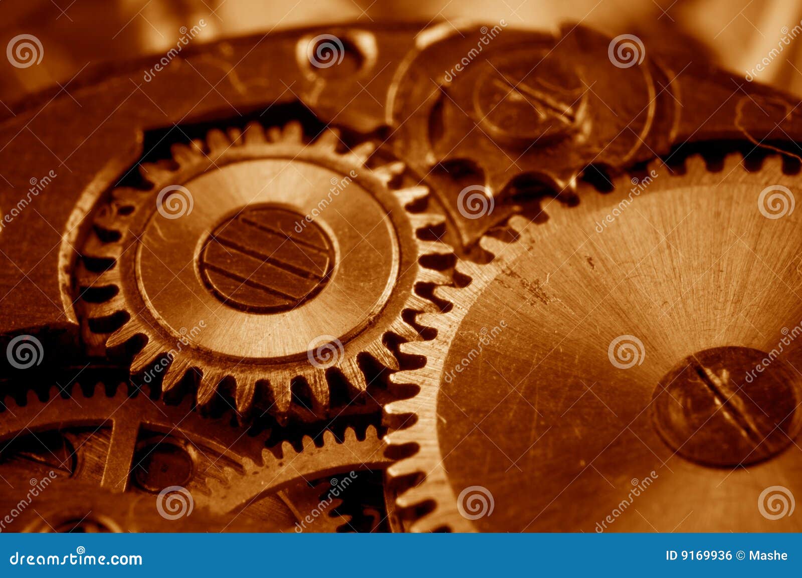 View of Gears from Old Mechanism Stock Photo - Image of business ...