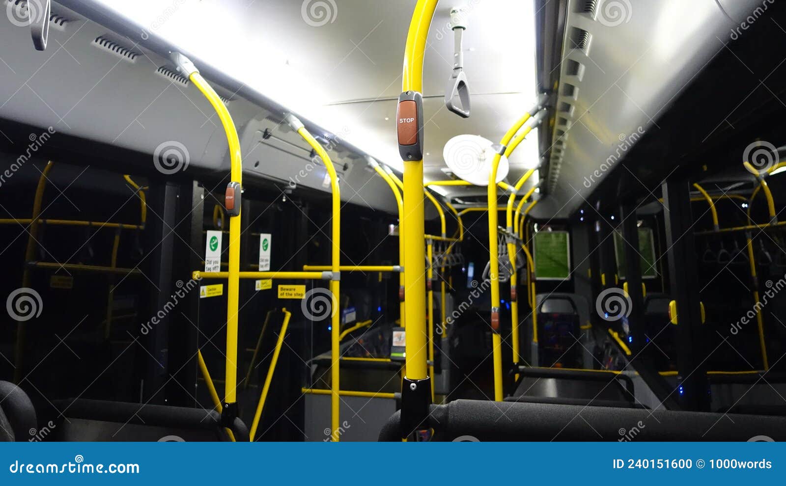 Stop Button On A Bus Royalty-Free Stock Image | CartoonDealer.com ...