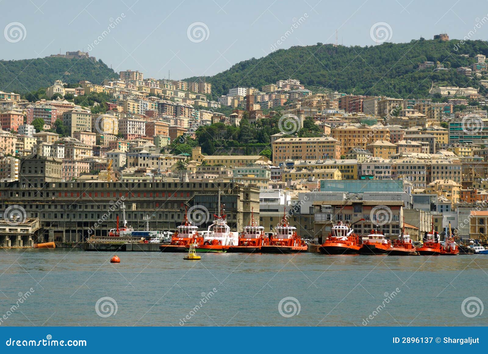 View of Genoa city, Italy stock image. Image of genovese - 2896137