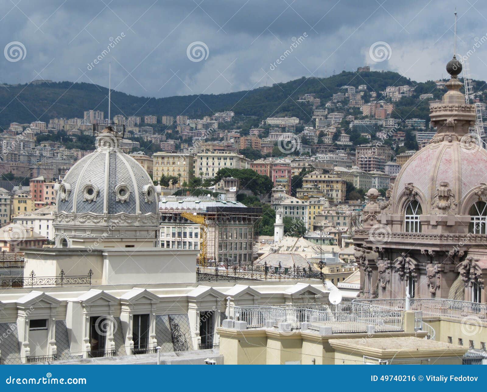 The view of Genoa stock photo. Image of italy, road, gates - 49740216