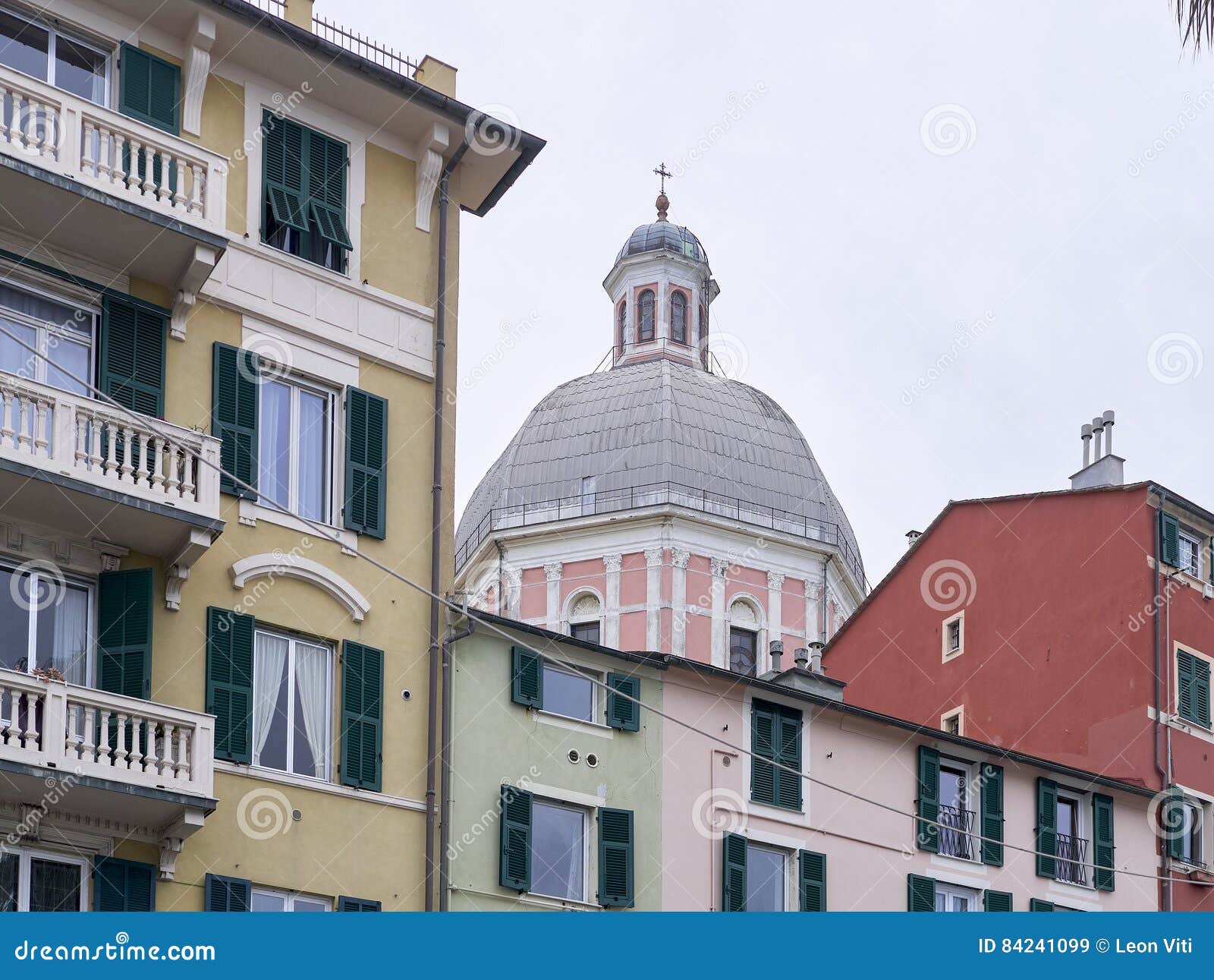 View of genova pegli stock image. Image of facade, ligurian - 84241099