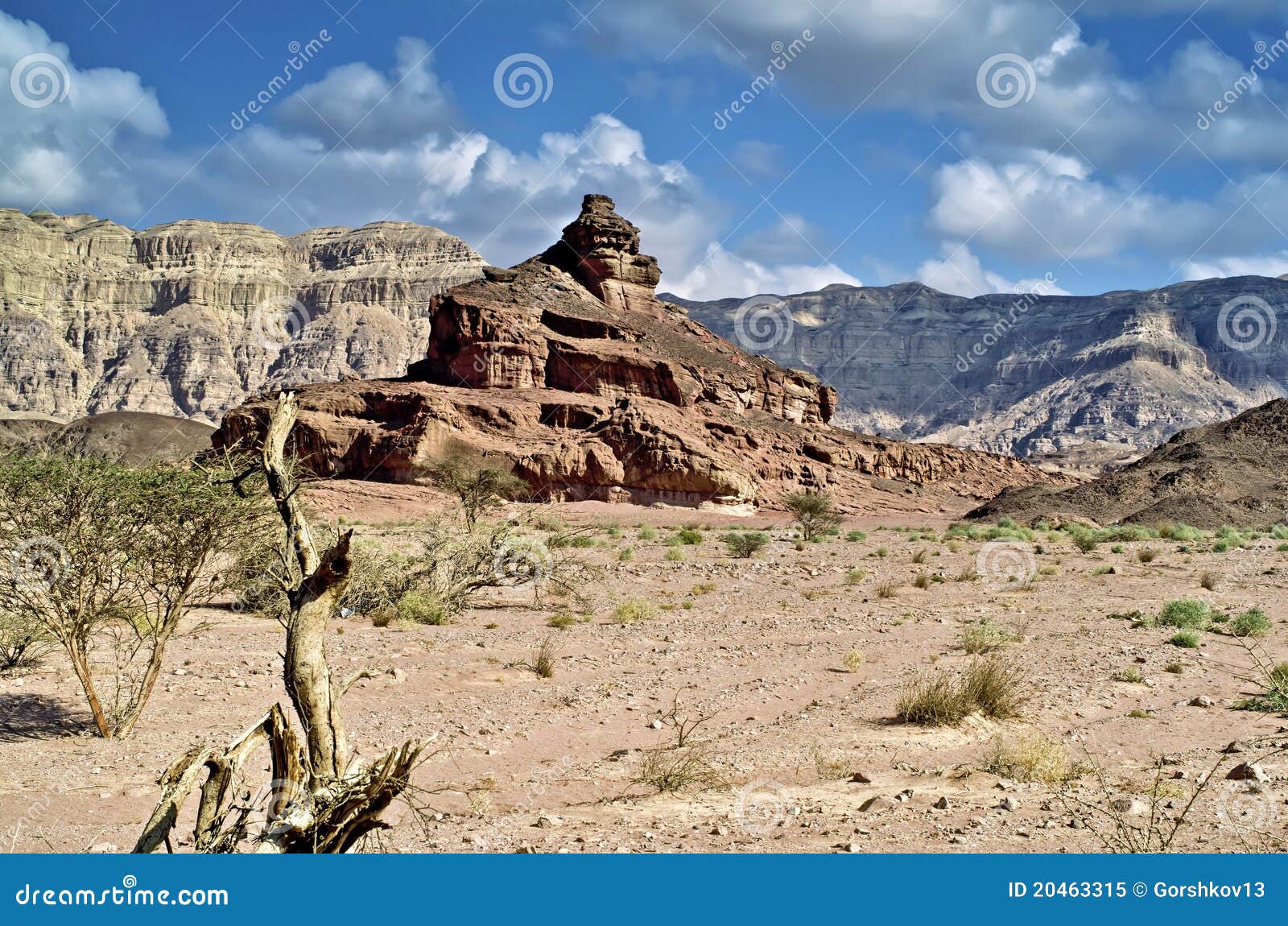 View on Geological Formations, Arava, Israel Stock Image - Image of ...