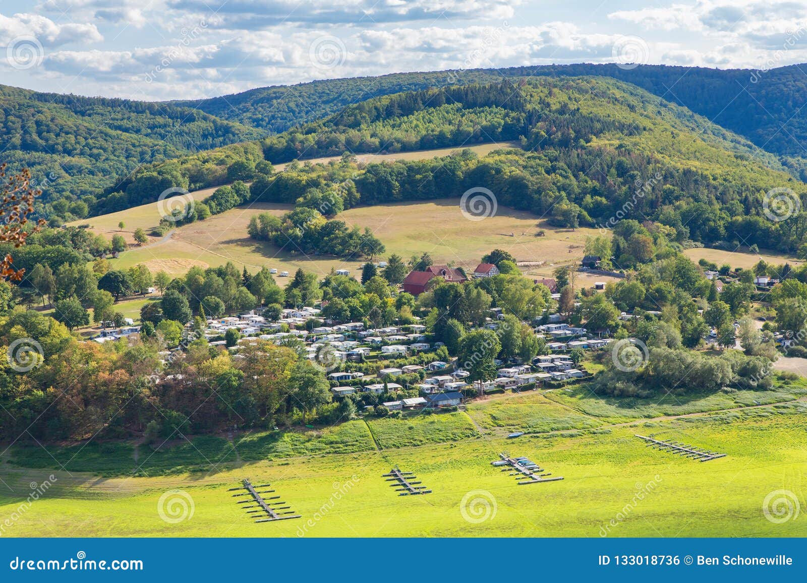 View of German Landscape in Sauerland Stock Photo - Image of horizon ...