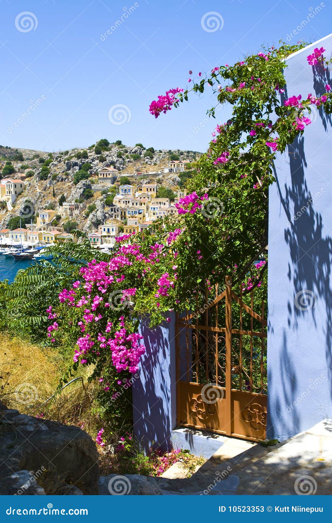 View from Gialos, Greece stock image. Image of envy, beautiful - 10523353