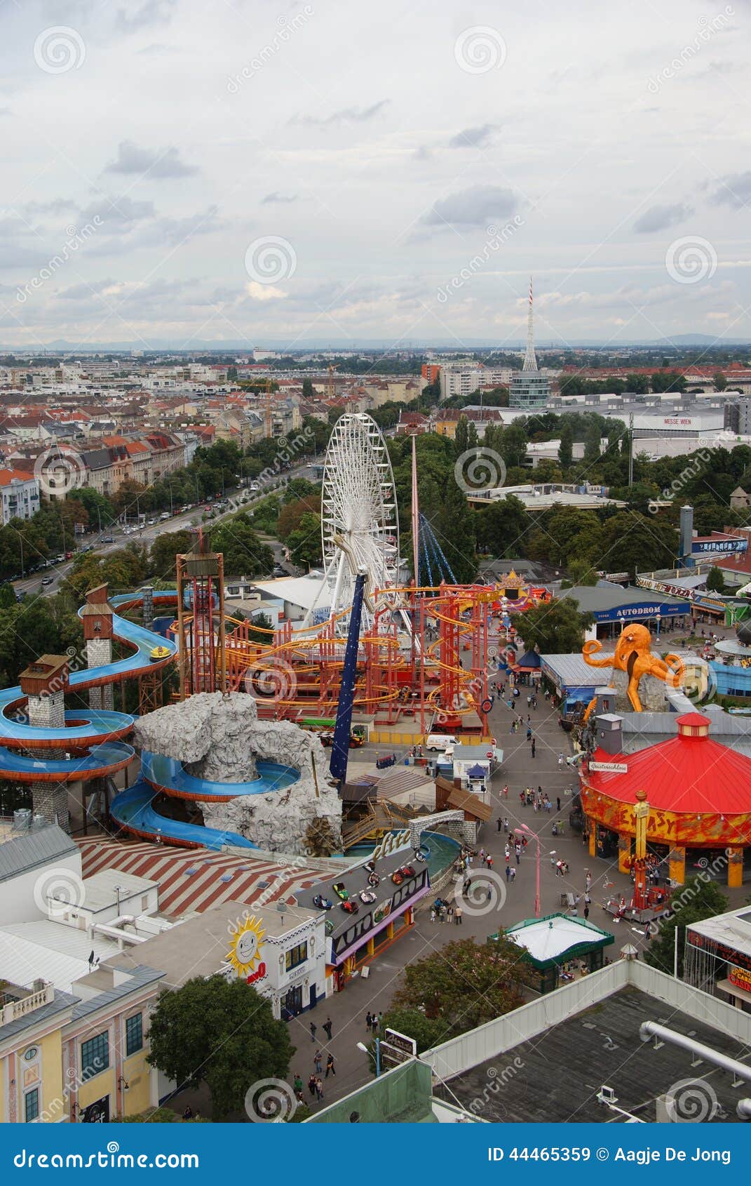 View from Giant Ferris Wheel at Prater in Vienna Editorial Stock Image ...