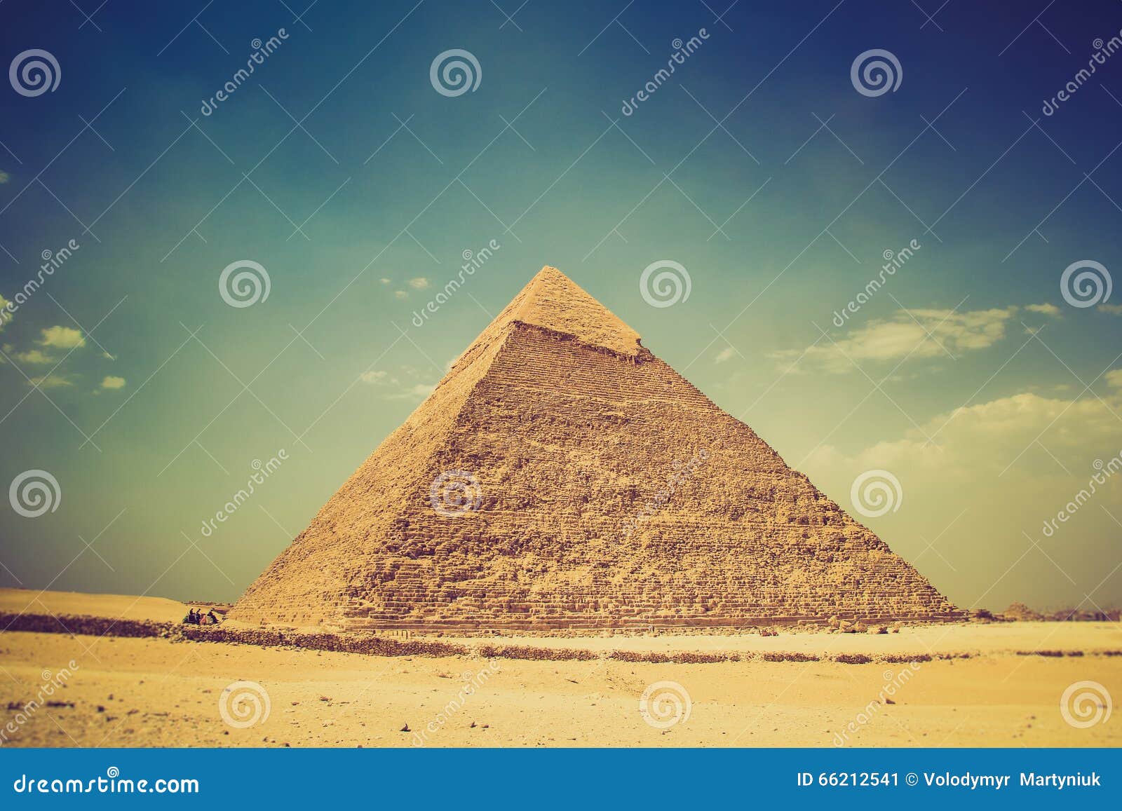 View of the Giza Pyramids. Egypt. Cairo Stock Image - Image of egypt ...