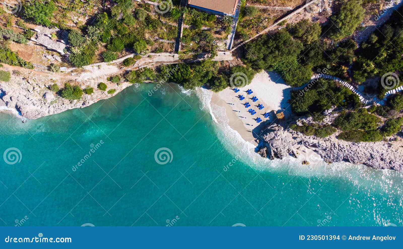 View of Gjipe Beach, Albania Stock Photo - Image of tourism, gjipe ...