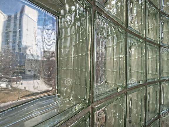 View through a glass block stock image. Image of blocks - 49573689