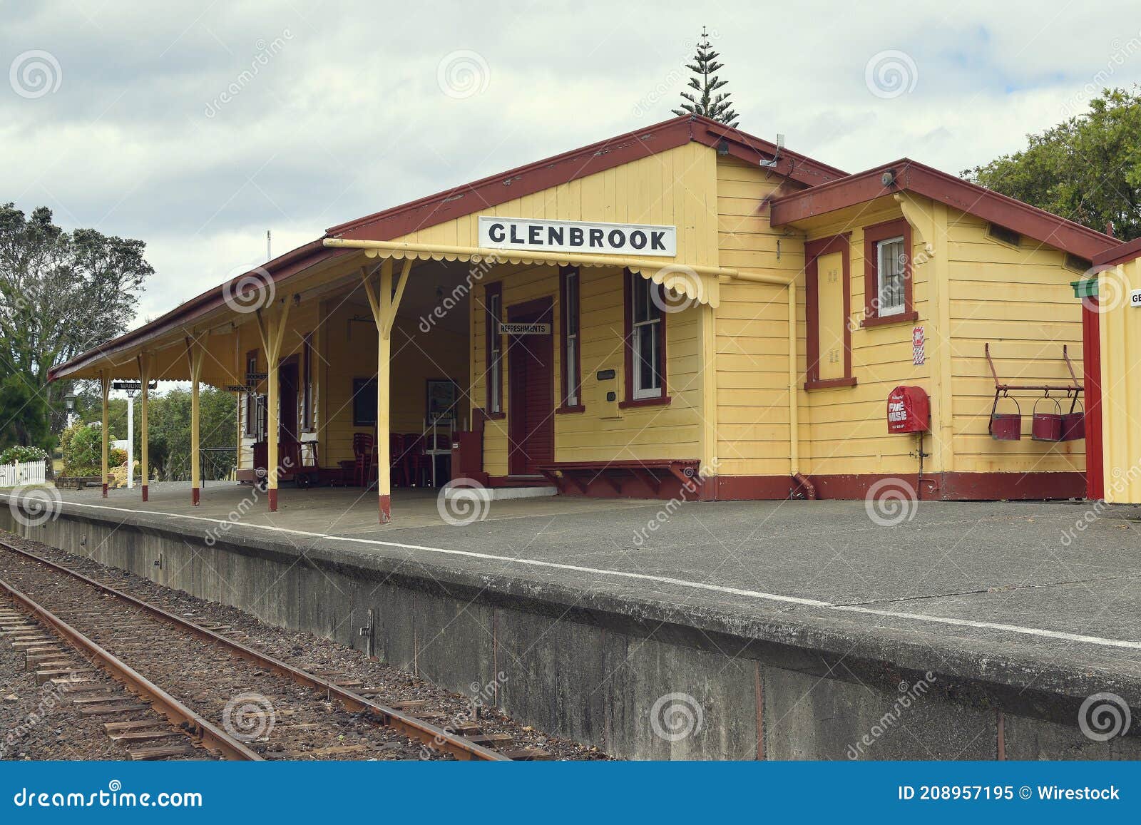Glenbrook Vintage Railway Station Editorial Image - Image of rail ...