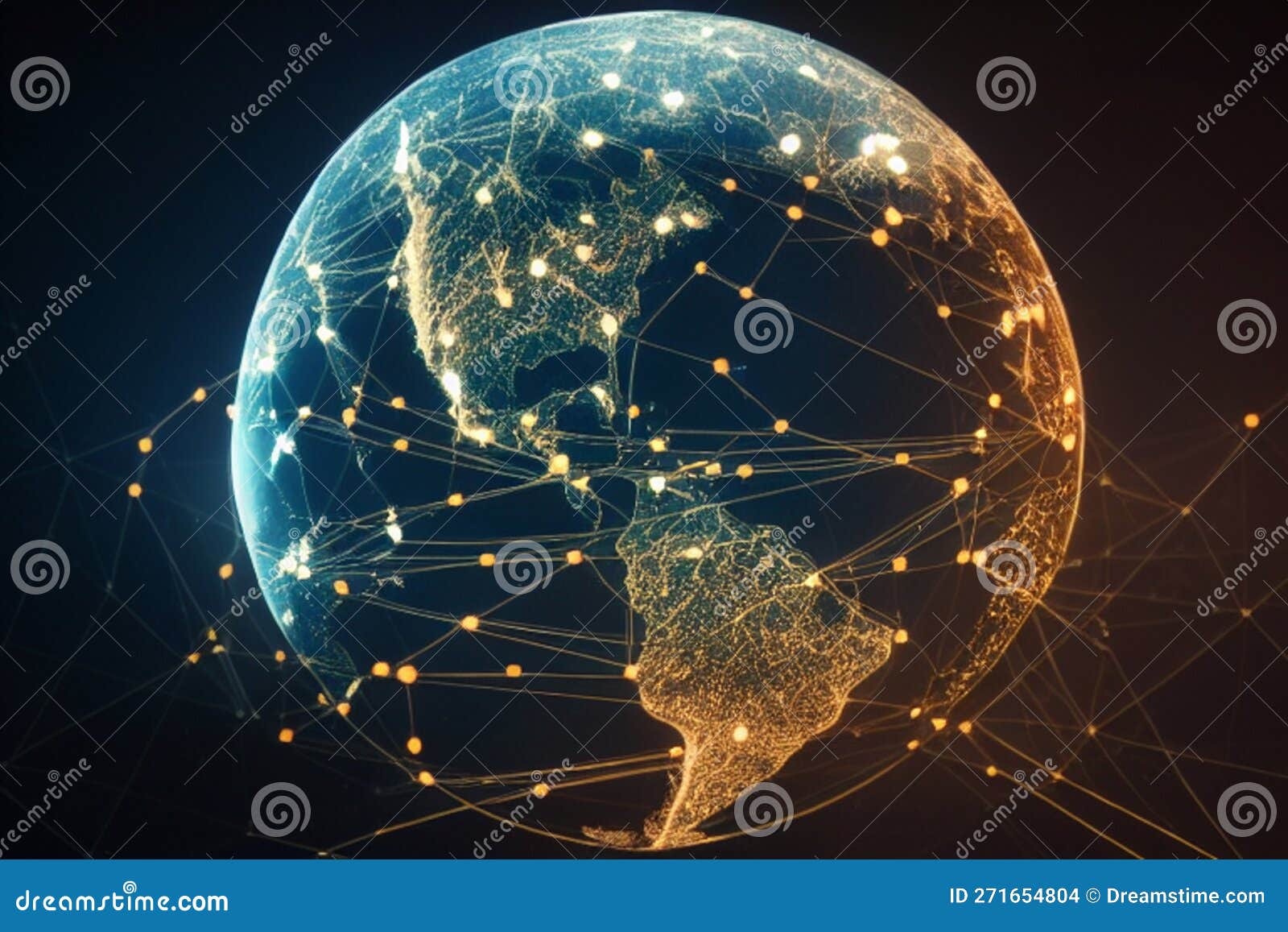 View of Global Comunications Network, Concept, Generative Ai Stock ...