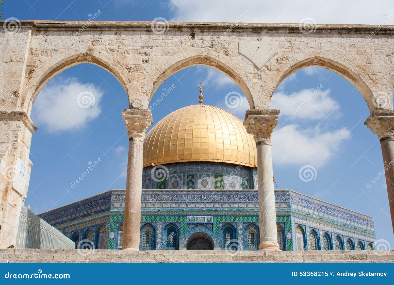 View of the Golden Dome in Jerusalem Stock Image - Image of israel ...