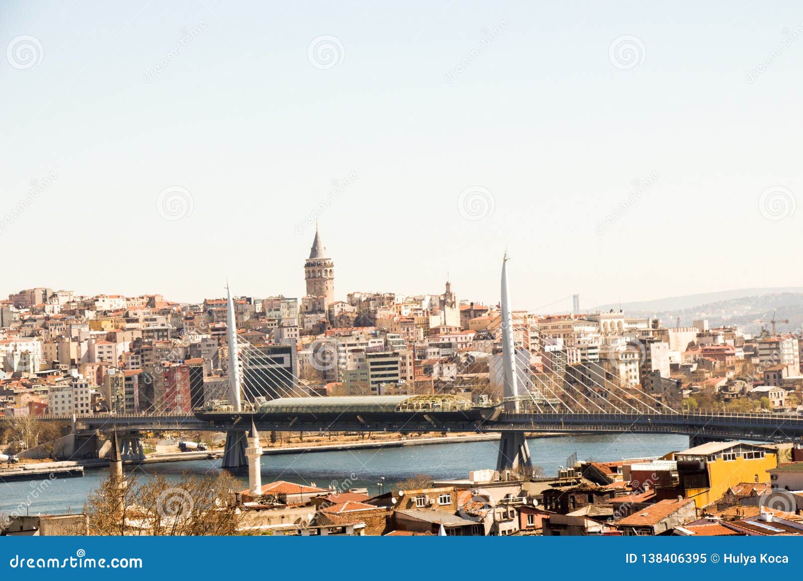 A View of the Golden Horn of Istanbul Stock Image - Image of scene ...