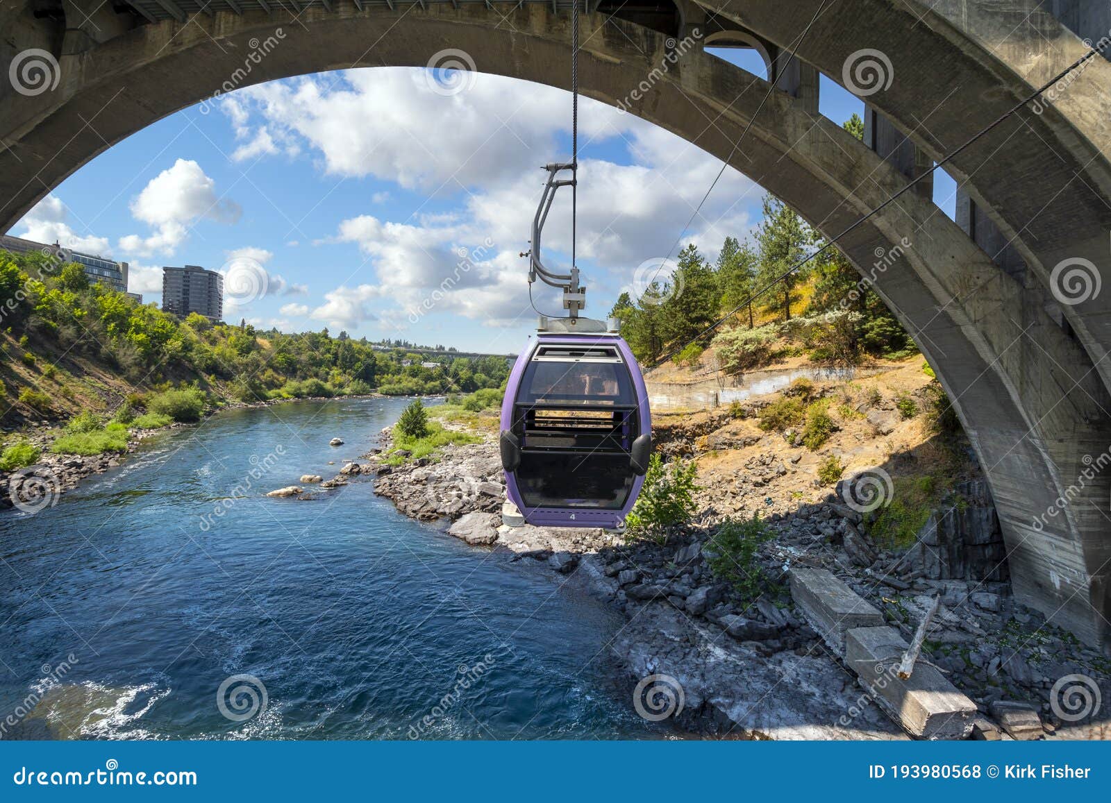 Cable Car Above Winding Road In Tianmen Mountain, China Royalty-Free ...