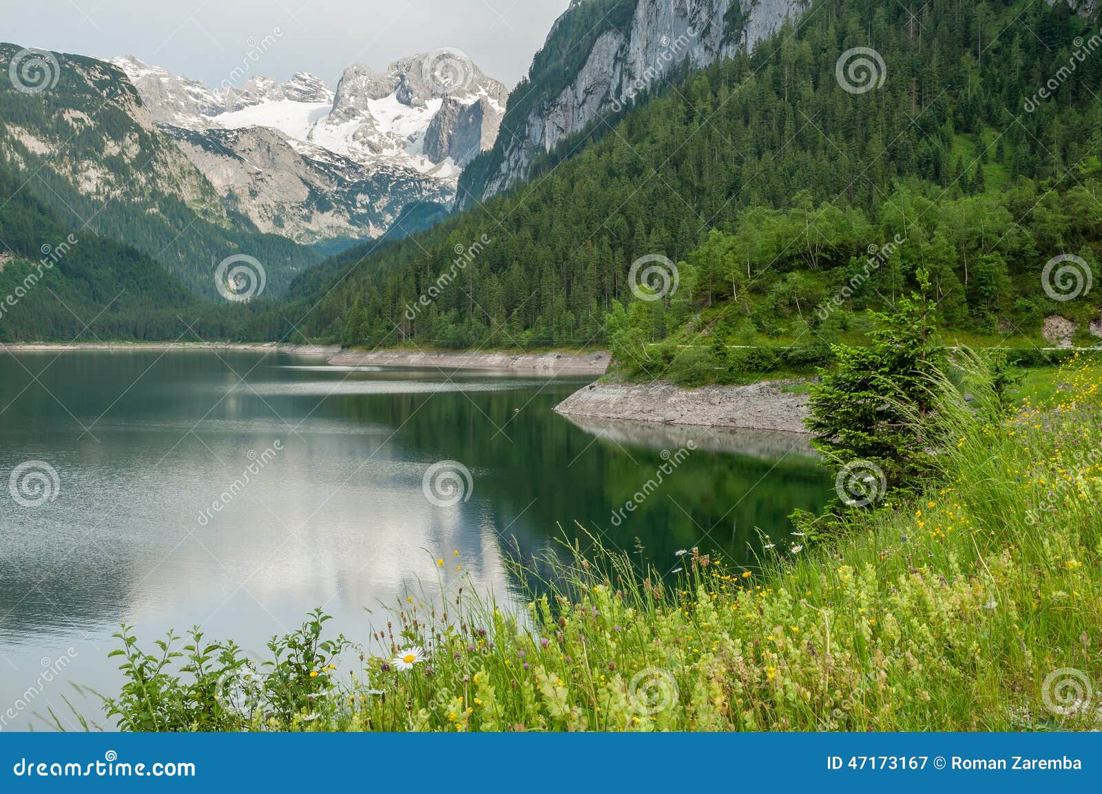 View of Gosausee, Austria stock image. Image of landscape - 47173167