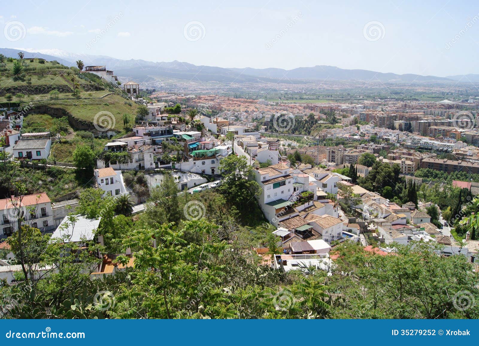 View of Granada stock photo. Image of nazari, castle - 35279252