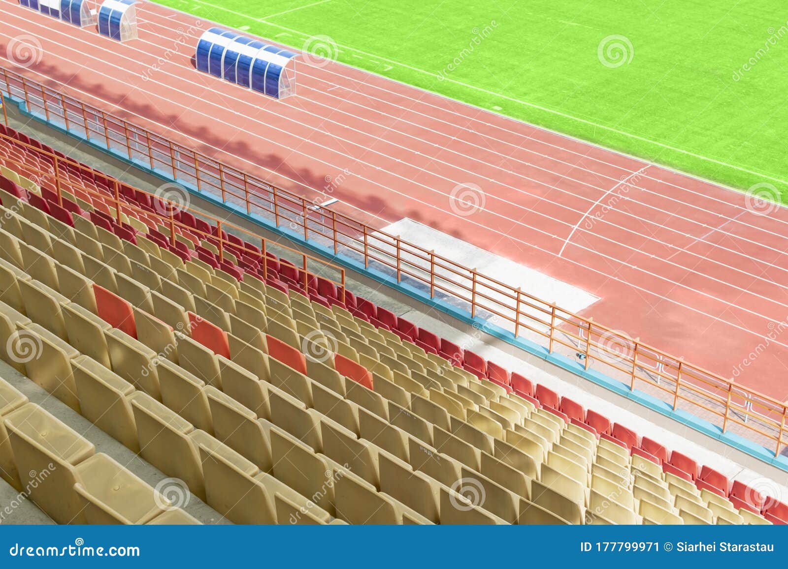 View of the Grandstand Seats at the Stadium Editorial Photo - Image of ...
