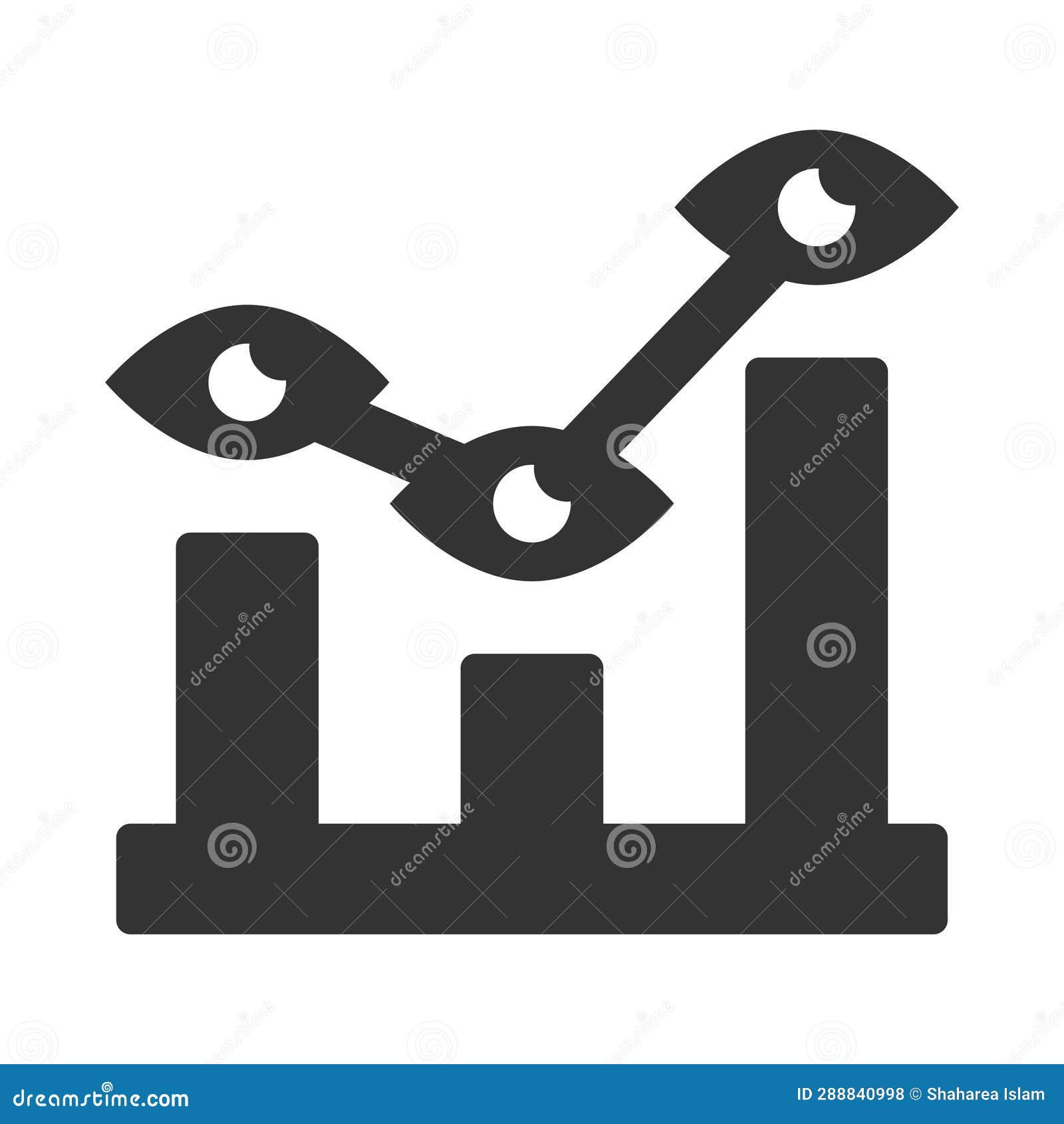 View graph Icon stock illustration. Illustration of impressions - 288840998