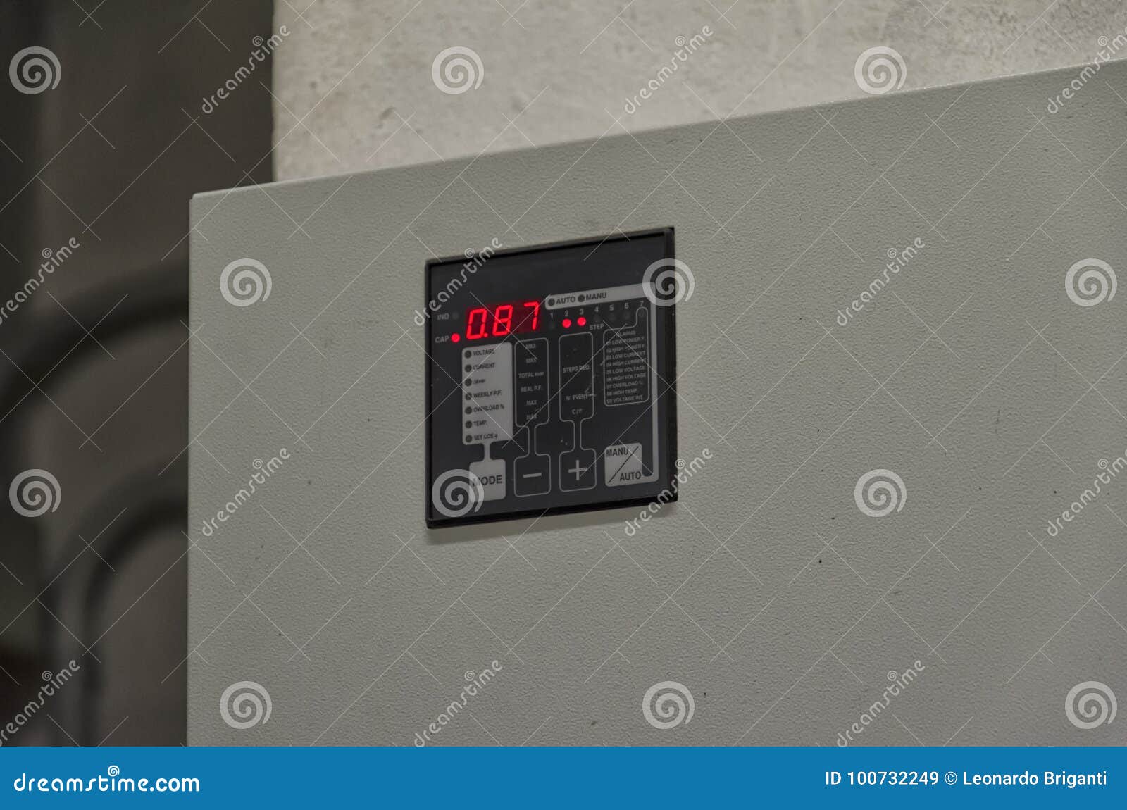 Graphic Display of a Reactive Power Regulator Stock Image - Image of ...