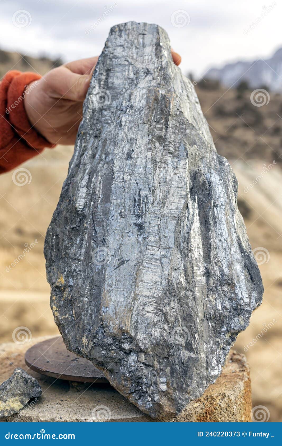 View of the Graphite Specimen. it is a Crystalline Form of the Element ...