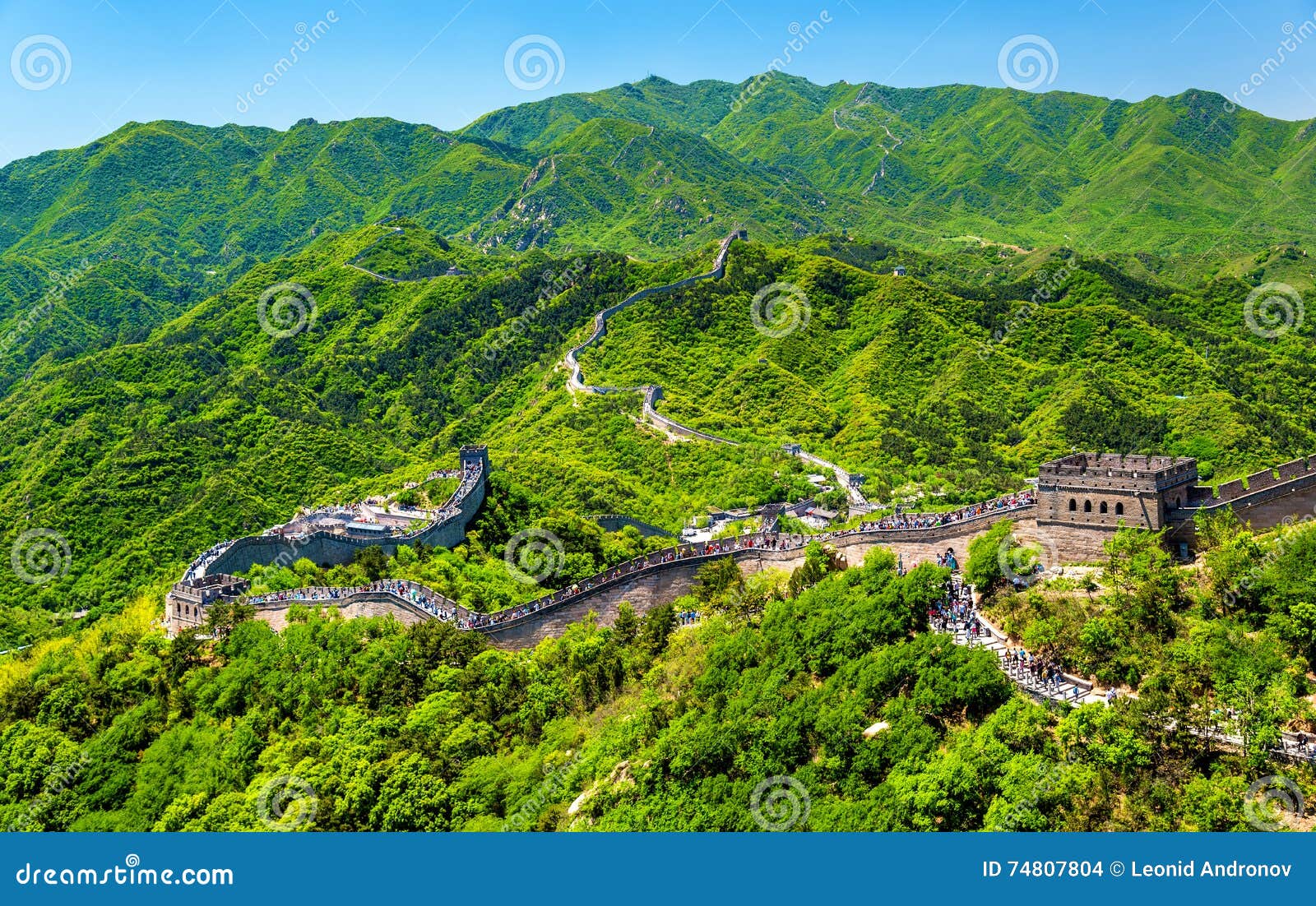 View of the Great Wall at Badaling - China Editorial Stock Image ...